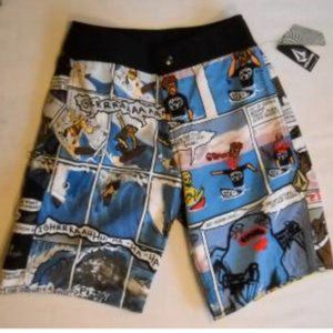 Volcom | Shorts | Volcom Board Shorts New Old Stock 200s Surfer Comic ...